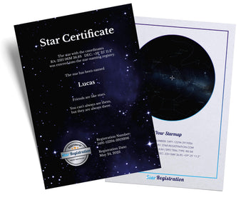 Name a Star with a personalized Star Certificate as Gift